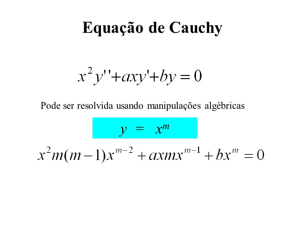 A Equação de Euler-Cauchy - EDO de 2ª Ordem | Matemática Simplificada